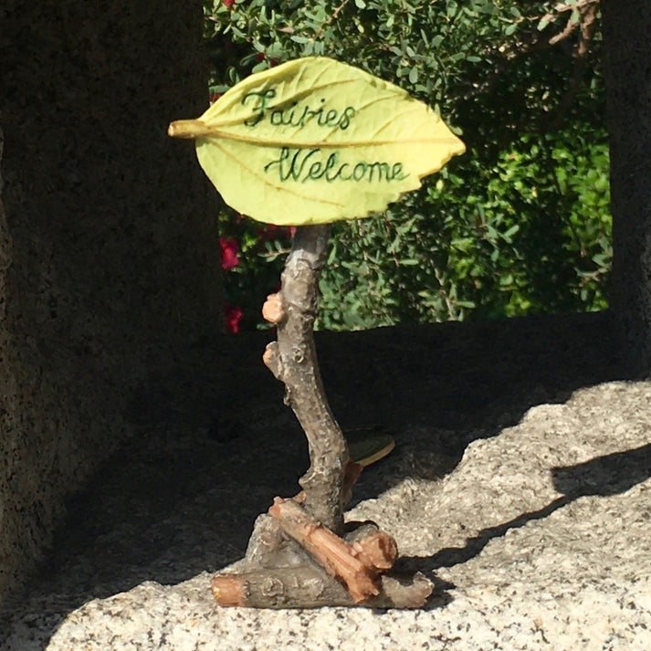 Fairy Sign - Fairies Welcome | Fae Folk® World – Fae Folk World