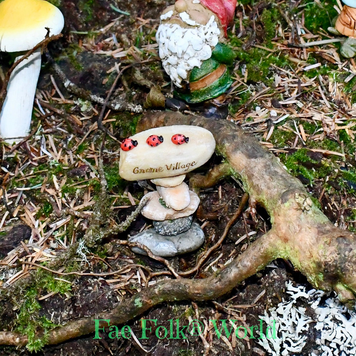 Fairy Garden Sign - Gnome Village | Fae Folk® World – Fae Folk World